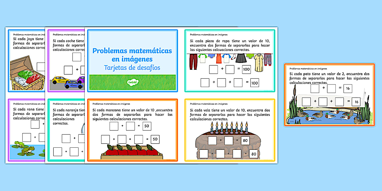 Desafios de matemáticas por niveles (teacher made) - Twinkl