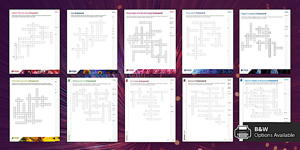 Biology Crossword Resource Pack | Science | Beyond Secondary