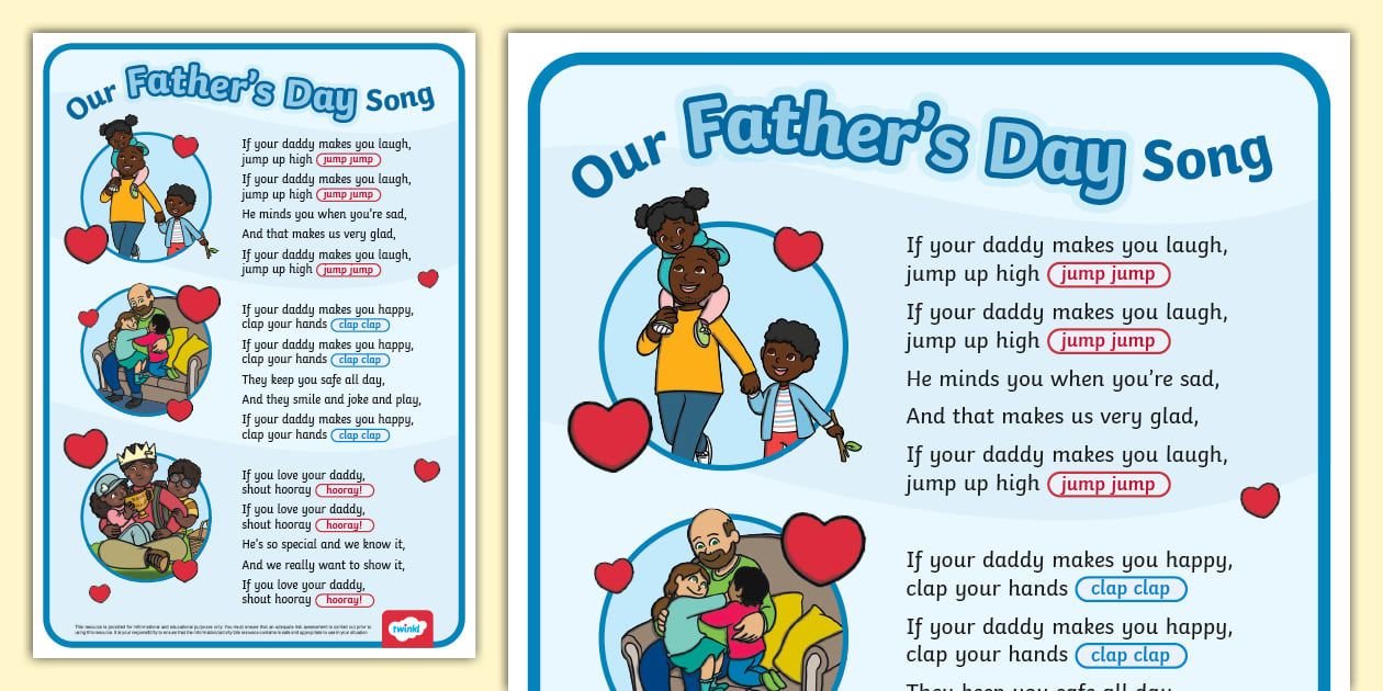 Father's Day Song With Actions (Teacher-Made) - Twinkl