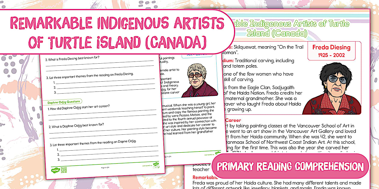 Remarkable Indigenous Artists Primary Reading Comprehension