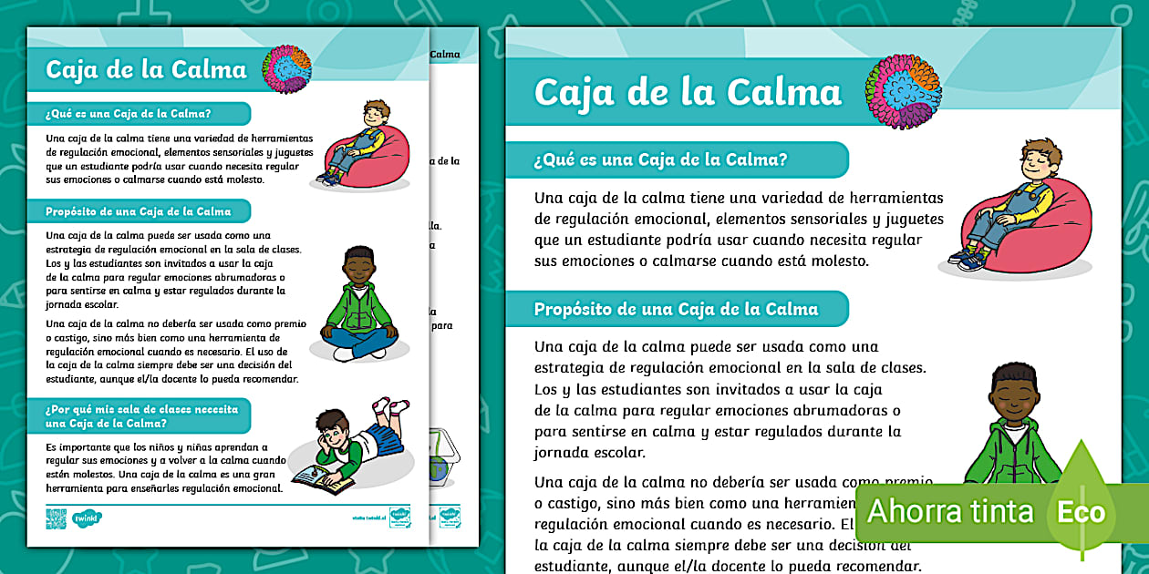 Guía para Docentes Estrategias para Usar la Caja de la Calma