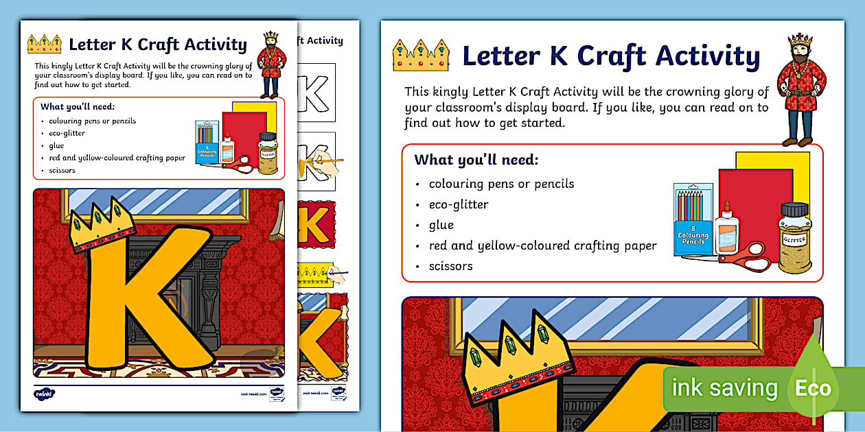 Letter K Craft Activity | Twinkl Crafts | KS1 | Alphabet