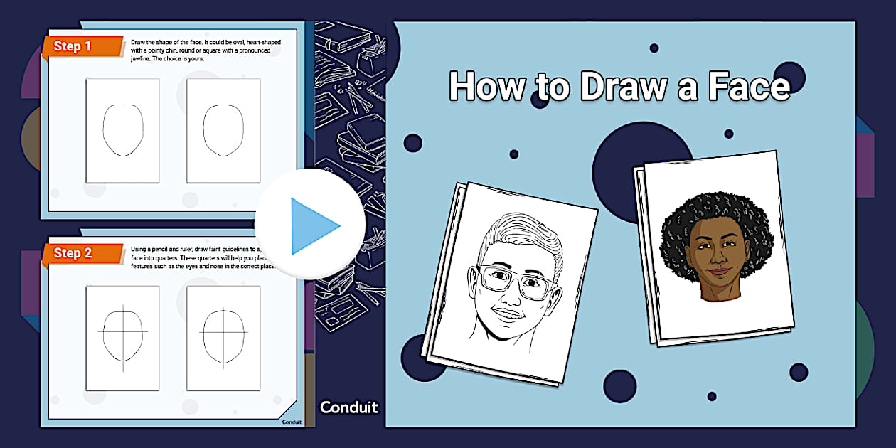 BGE Art and Design: Draw a Face (teacher made) - Twinkl