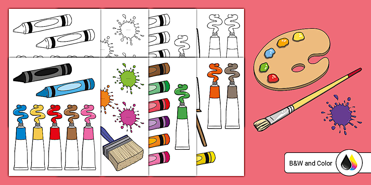 Art Class Cutouts (Teacher-Made) - Twinkl