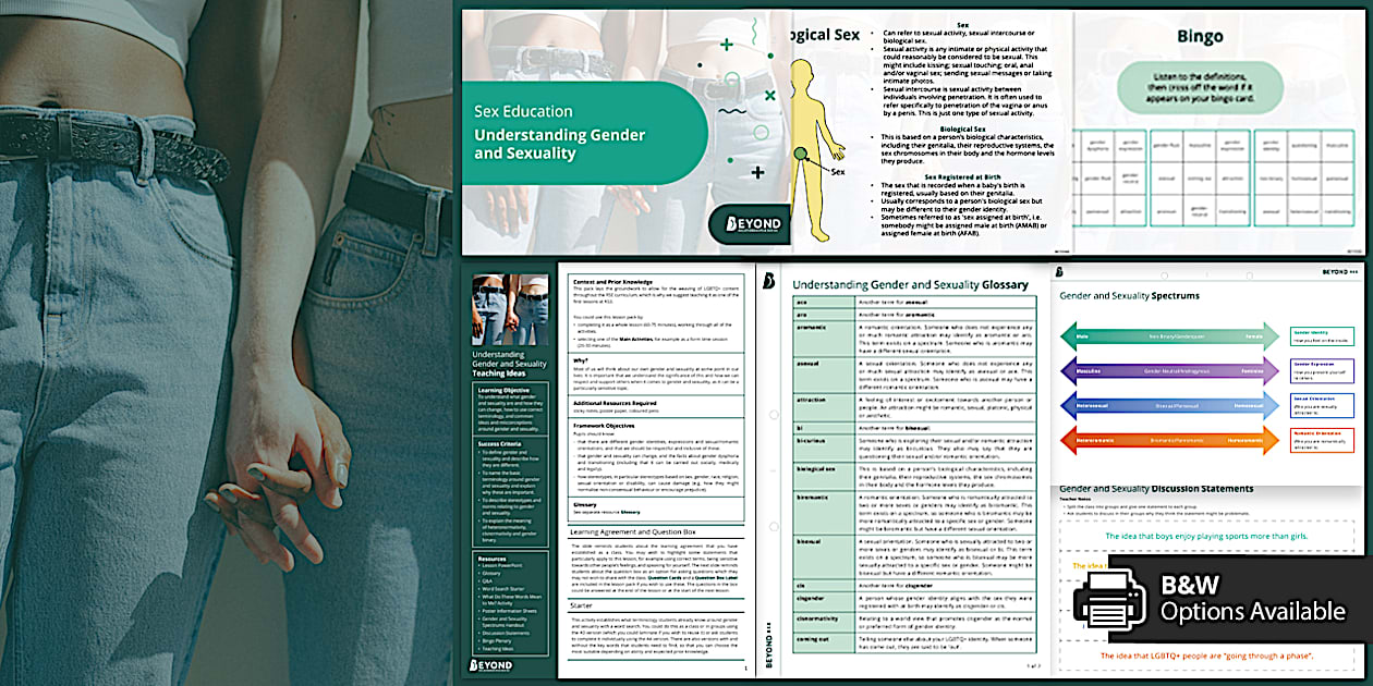 Gender and Sexuality Lesson Plans | Secondary RSE | Beyond
