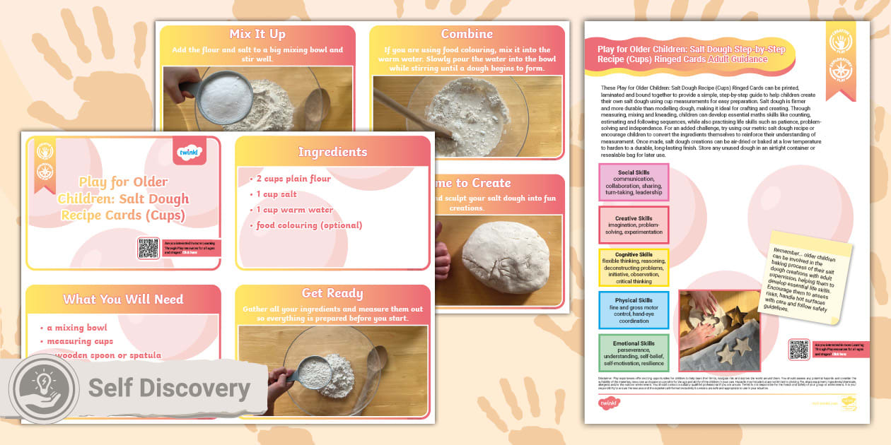 Play for Older Children: Salt Dough Recipe Ringed Cards