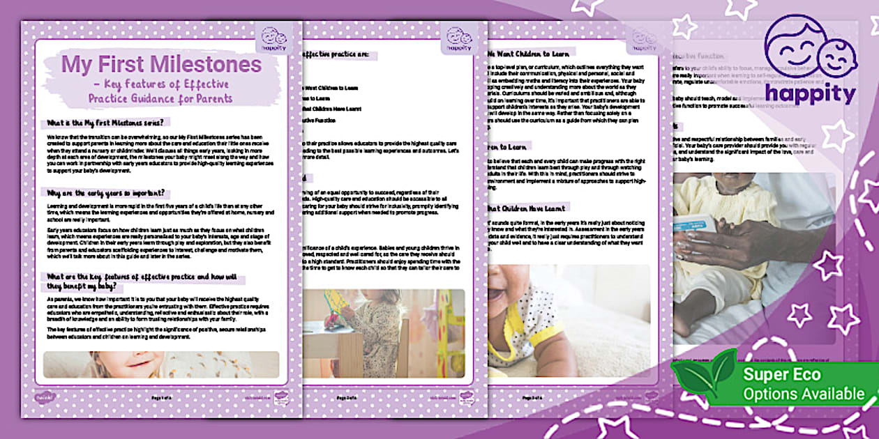 FREE! - Features of Effective Practice - Guidance for Parents