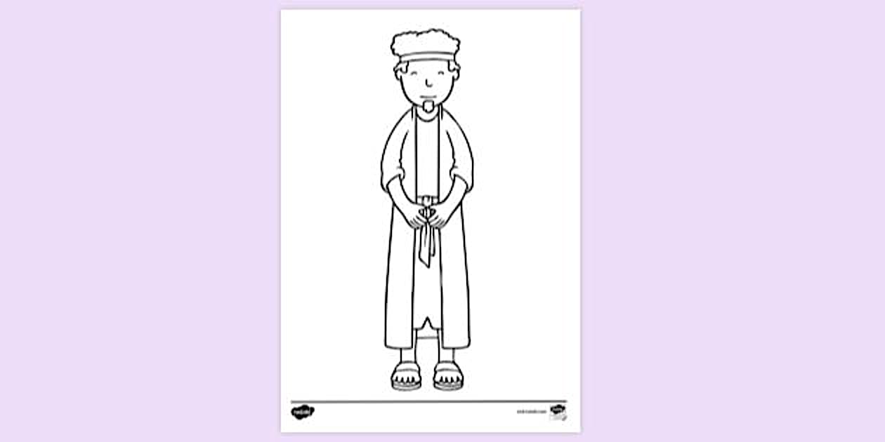 Brother Issachar Colouring Sheet | Colouring Sheets - Twinkl