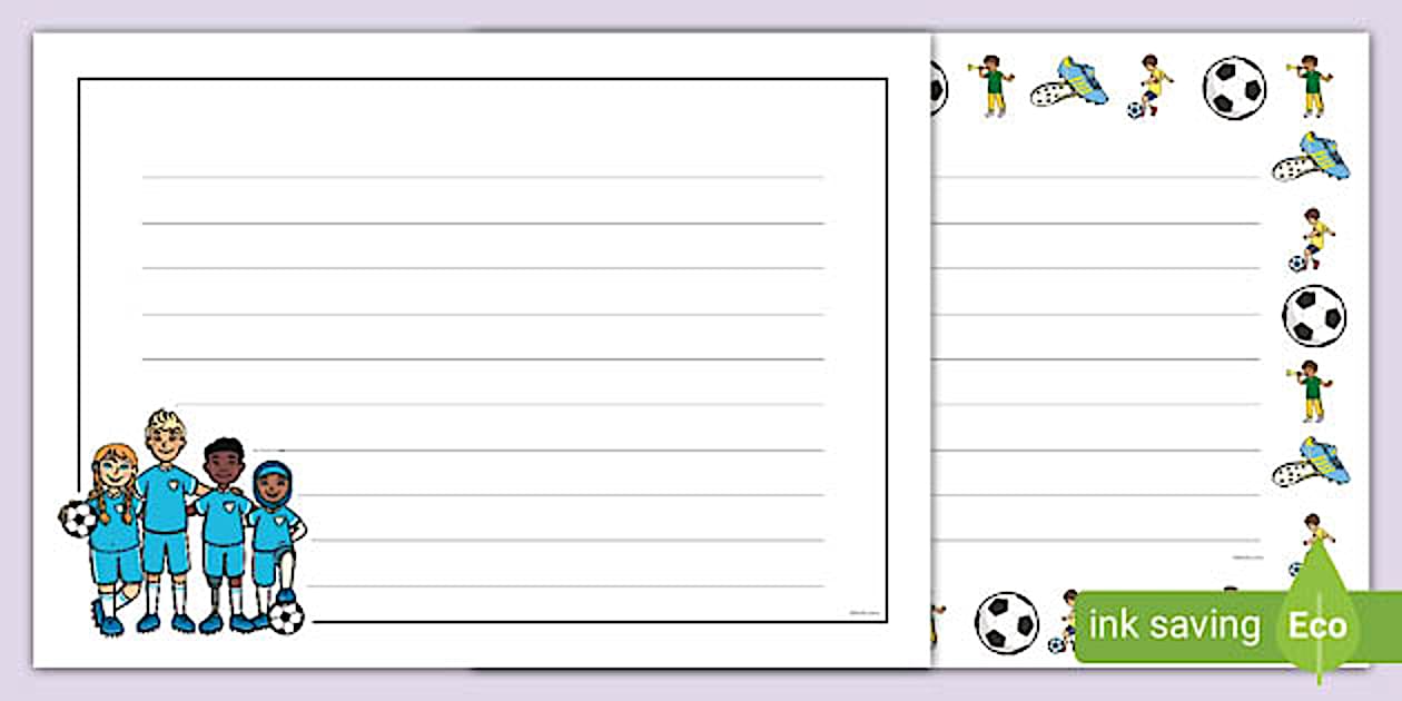 Football Page Borders (teacher made) - Twinkl