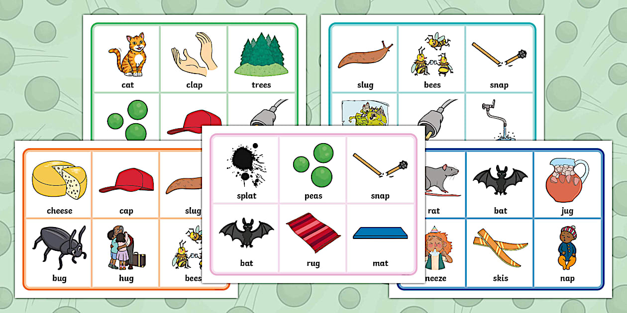 Rhyming Words Bingo Game (teacher made) - Twinkl