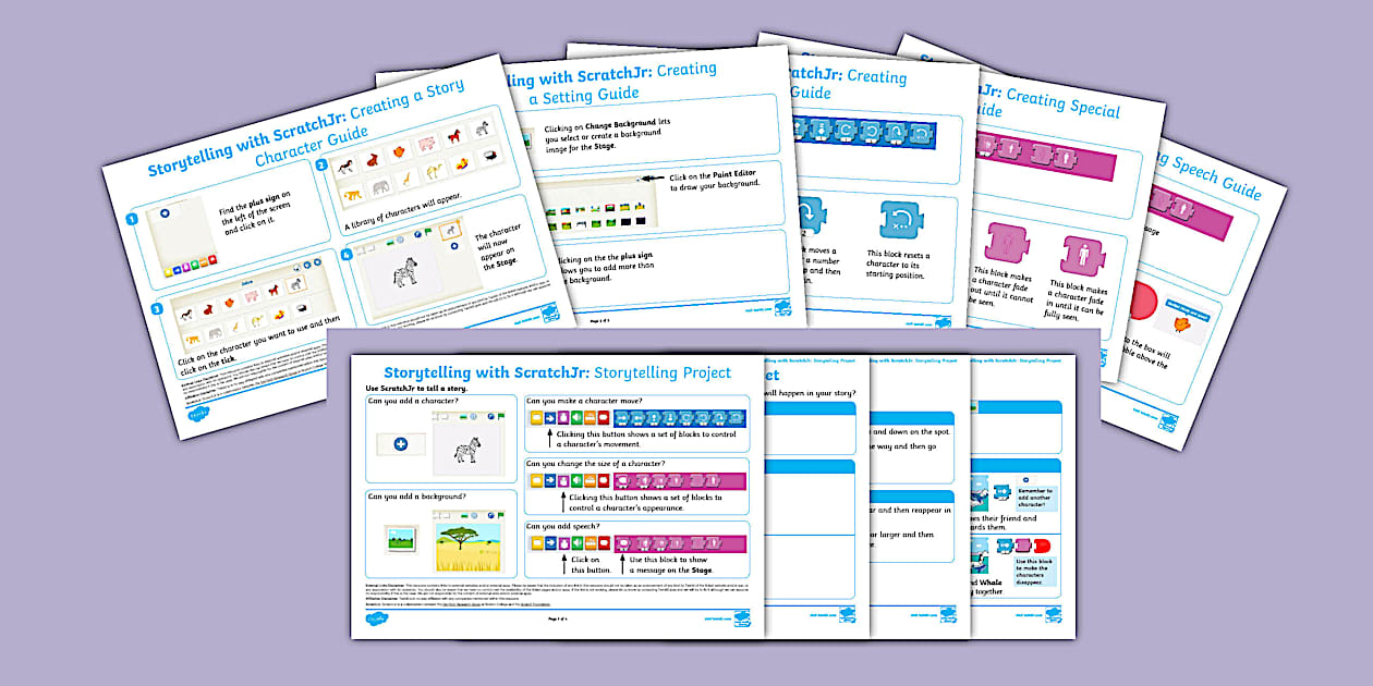 Storytelling with ScratchJr Activity Pack - KS1 Computing