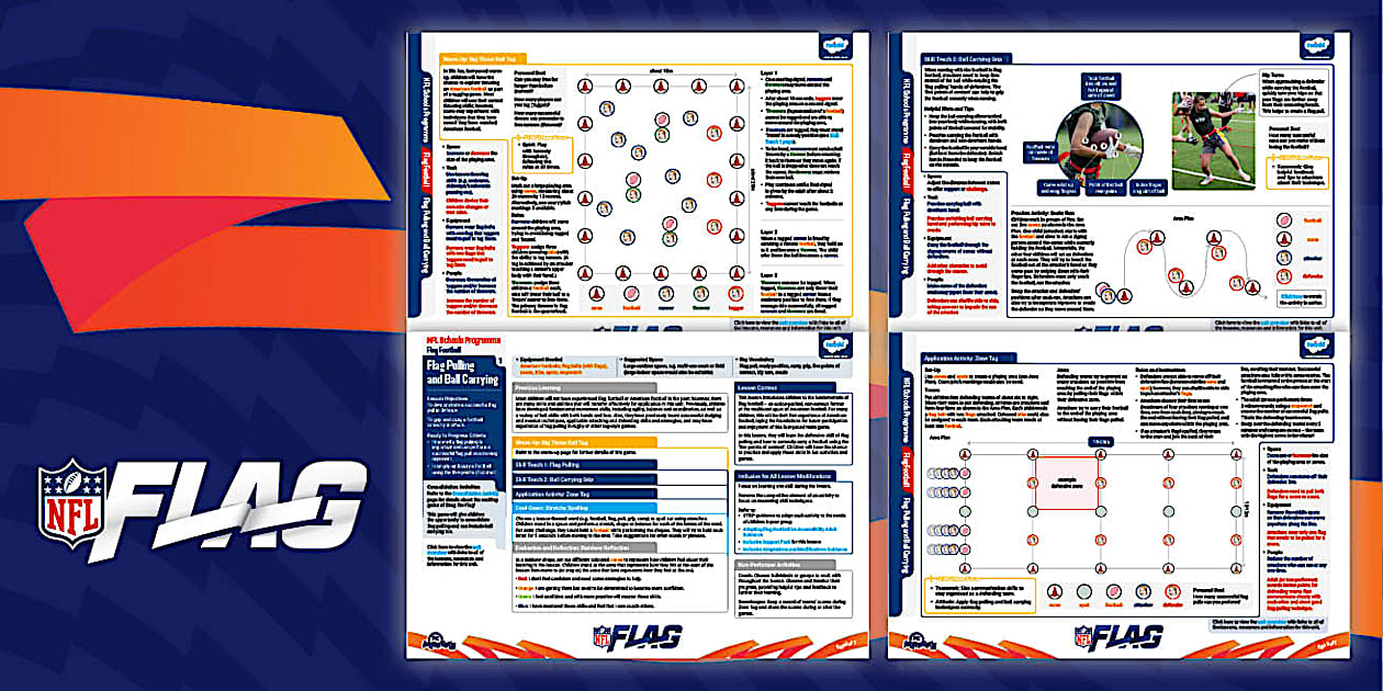PE Mastery: NFL Flag Football - Flag Pulling & Ball Carrying