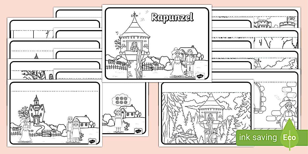 Rapunzel Story Sequencing (Text Box) (teacher made) - Twinkl