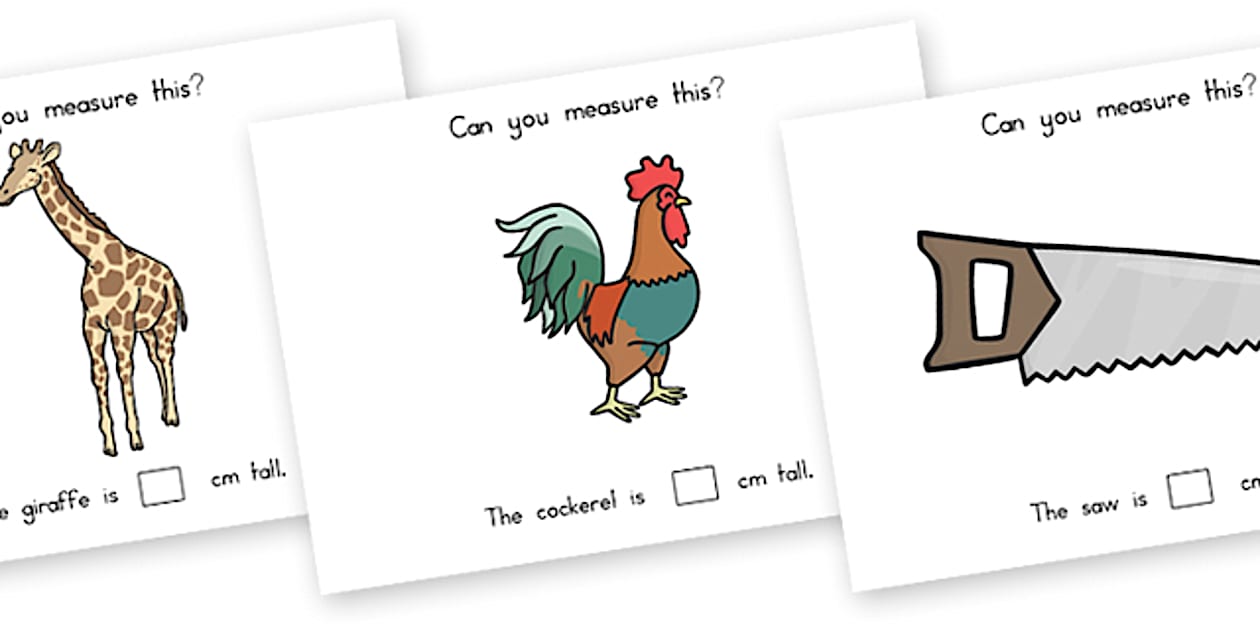 Measuring in cm Worksheets (teacher made) - Twinkl