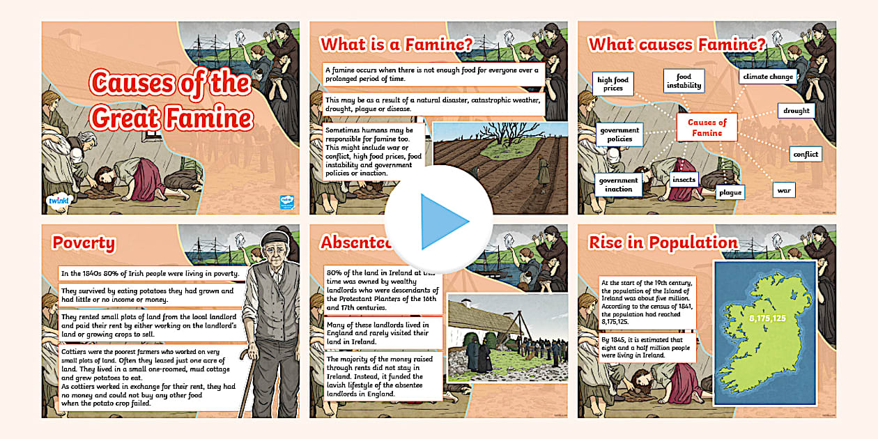 Causes of the Great Famine PowerPoint (teacher made)