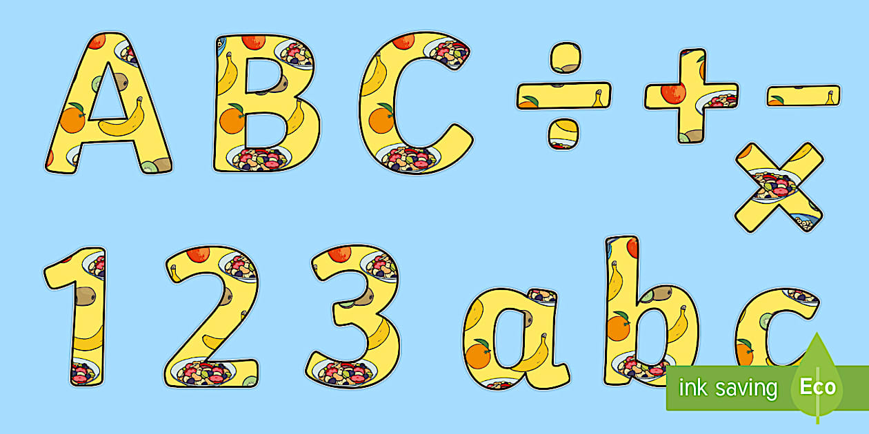 👉 Breakfast Club Display Lettering - Healthy Eating Display Banner