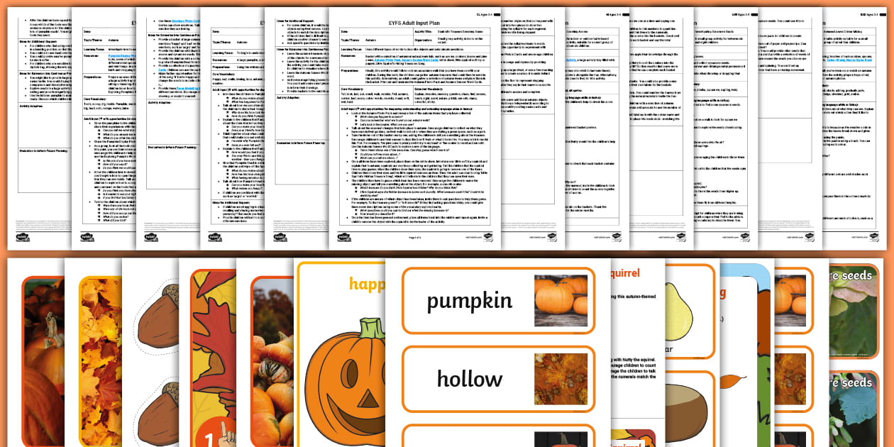 EYFS Autumn Planning and Resource Pack (Ages 3-4)