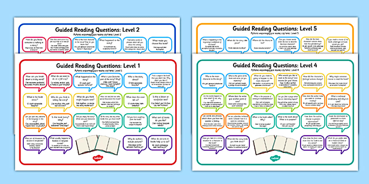 Levelled Guided Reading Questions Mats Polish Translation