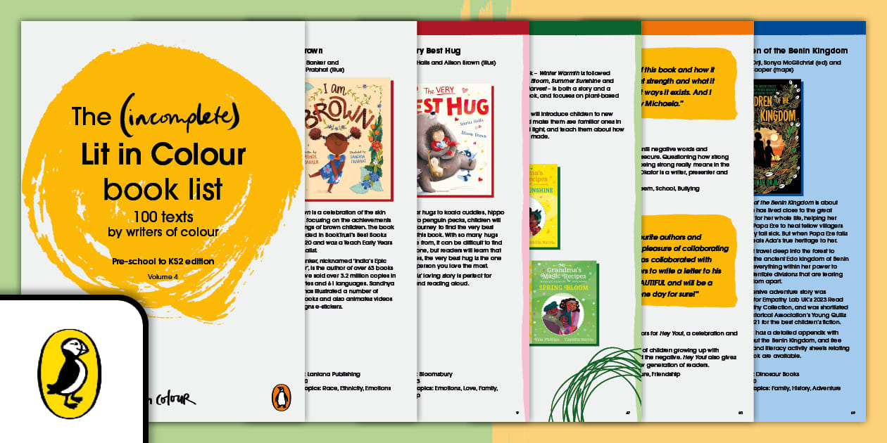 FREE! - The (incomplete) Lit in Colour Book List: Early Years to KS2