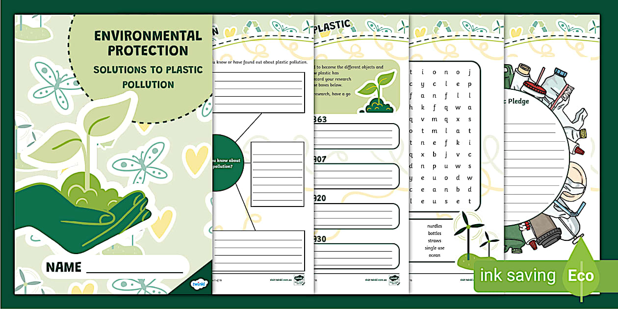 Solutions to Plastic Pollution Activity Booklet Years 3-6
