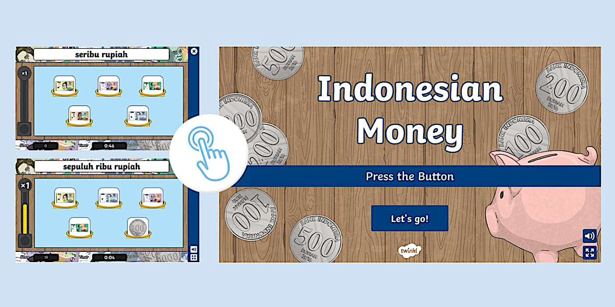 Indonesian Money - Interactive Press the Button
