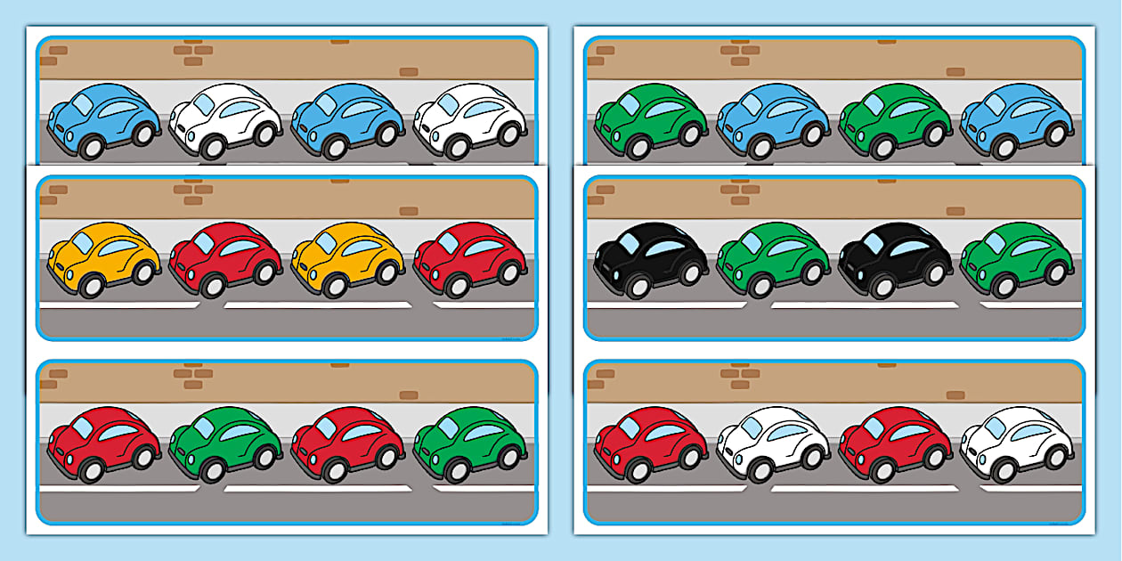 👉 Traffic Jam Pattern Cards | Twinkl (teacher made)