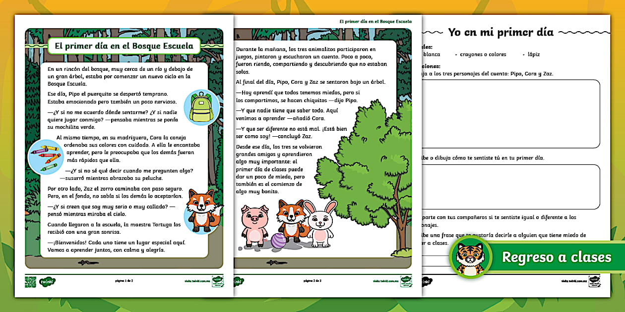 Regreso a clases - cuento (teacher made) - Twinkl
