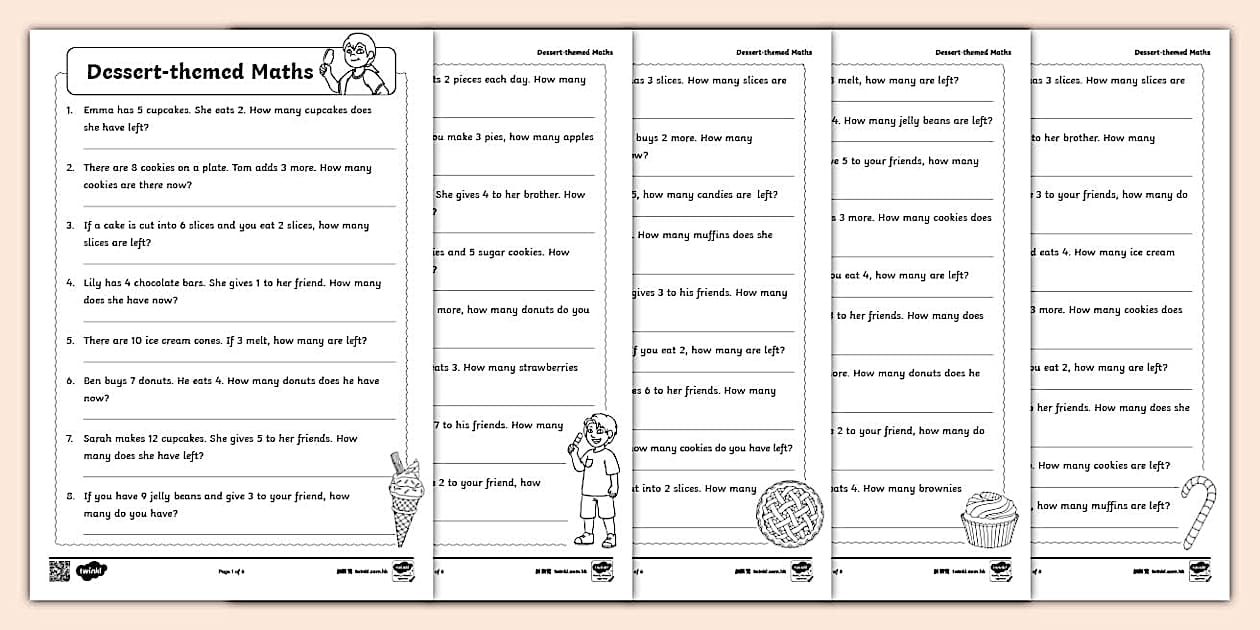 Dessert-themed Maths (Teacher-Made) - Twinkl