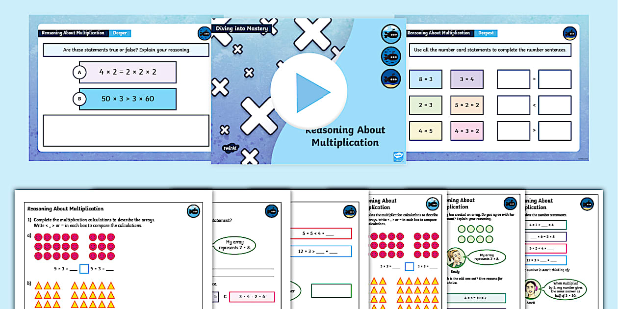 👉 Y3 DiM: Step 3 Reasoning About Multiplication Teaching Pack