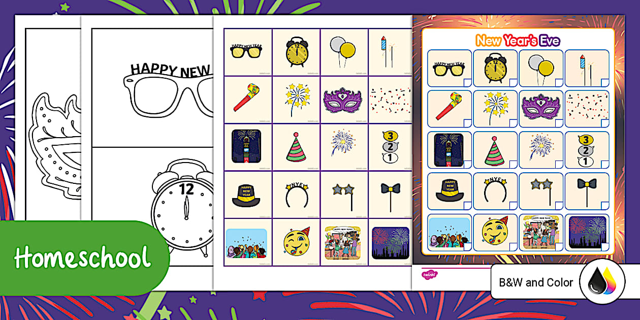 New Year's Eve Scavenger Hunt Game | New Years | Twinkl USA