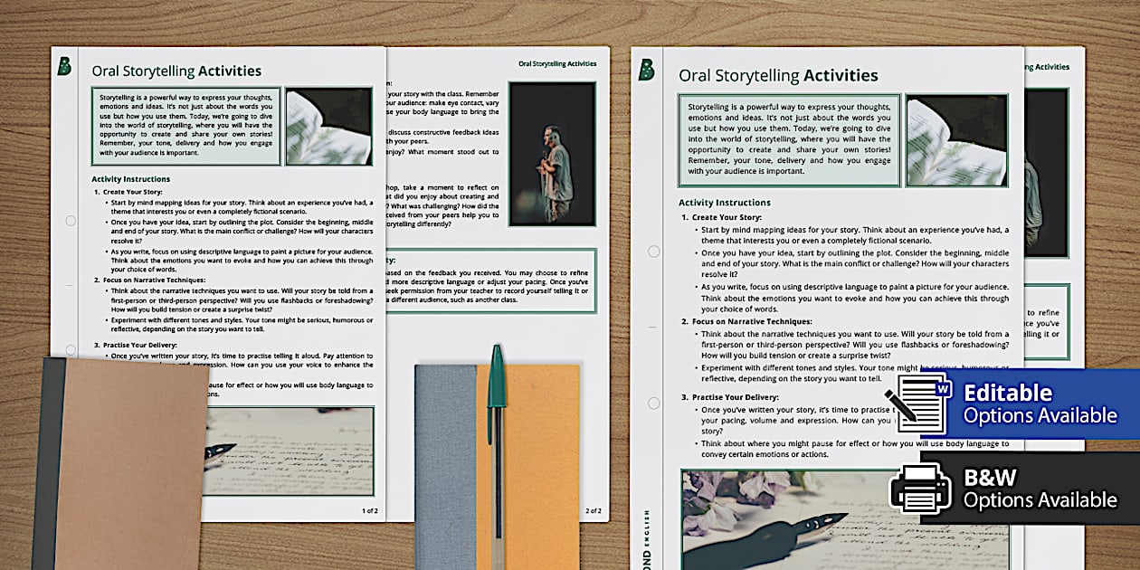 Oral Storytelling Activities