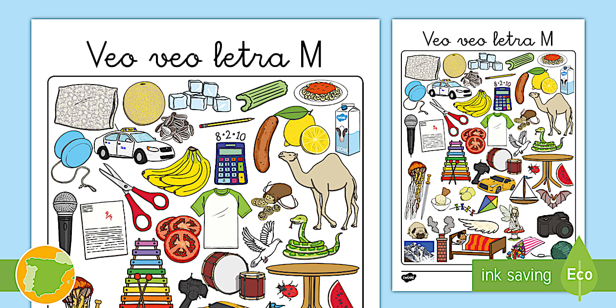 Veo, veo: La letra M (teacher made) - Twinkl