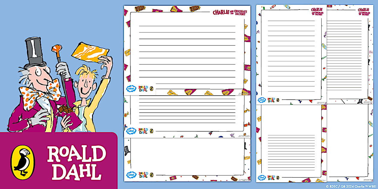 FREE! - Charlie and the Chocolate Factory: Page Borders