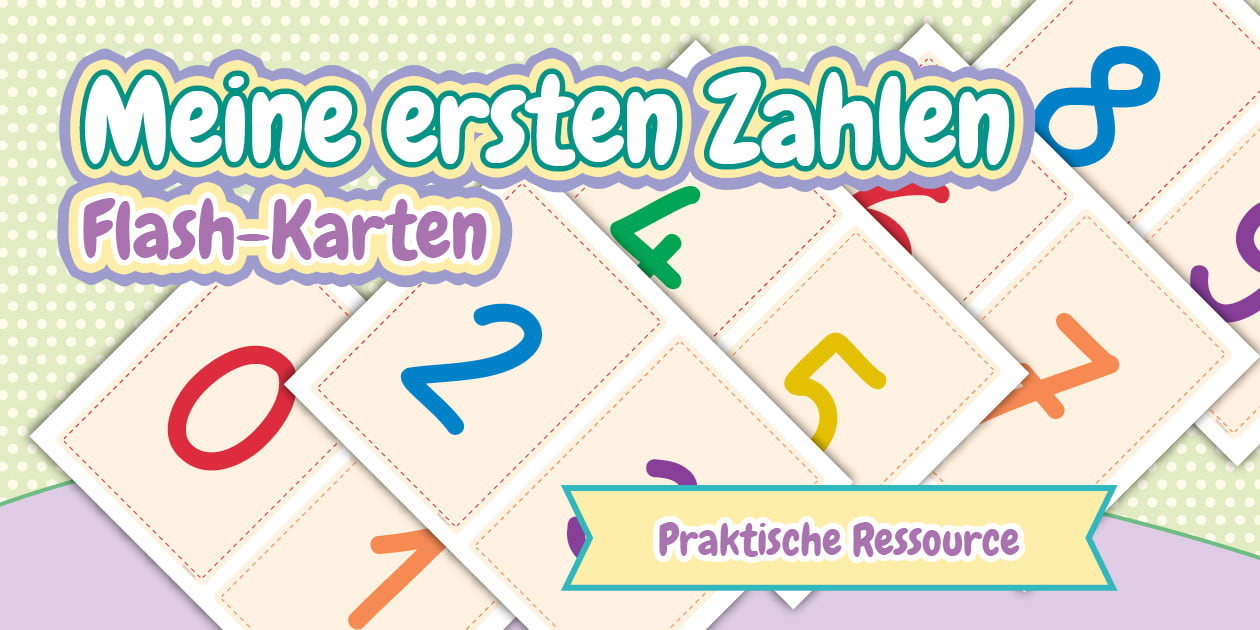Meine ersten Zahlen - Flash-Karten