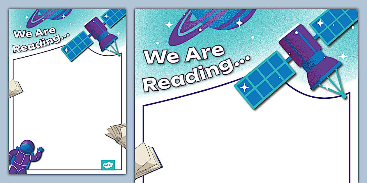 We Are Reading Space-Themed Display Poster (teacher made)