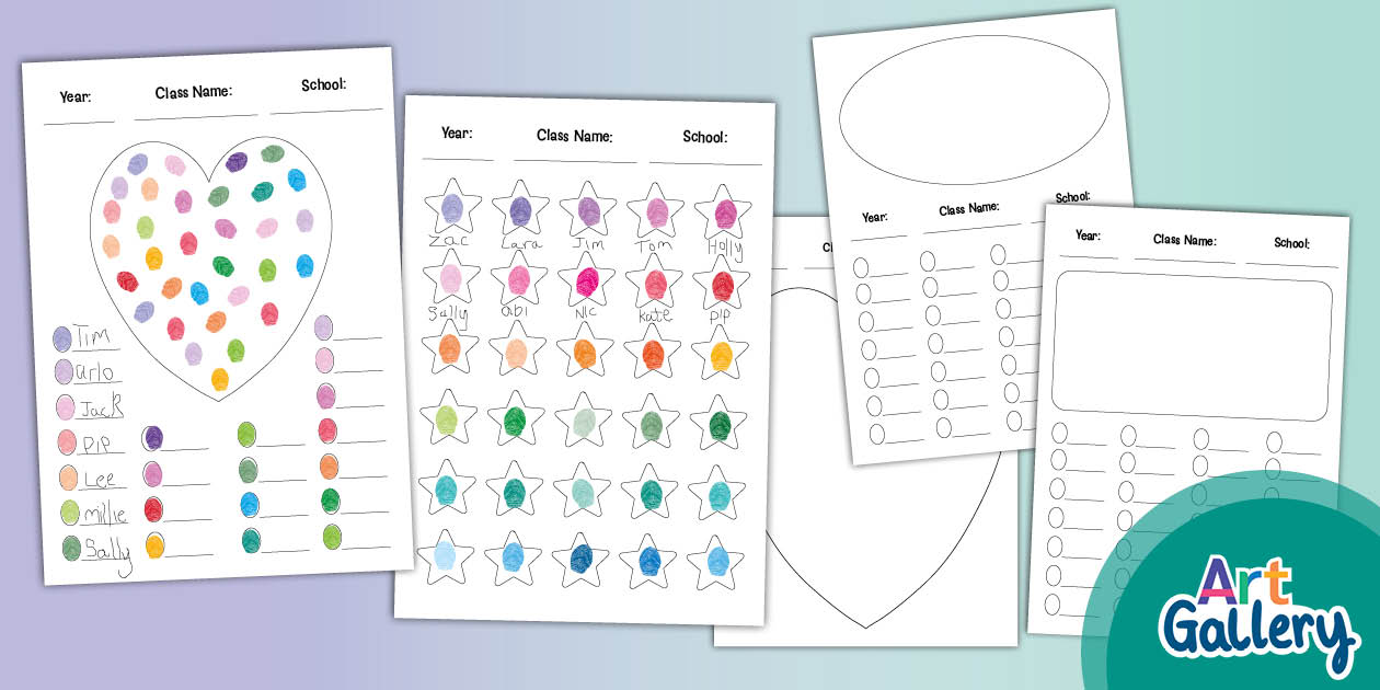 Our Class Fingerprint Poster (teacher made) - Twinkl