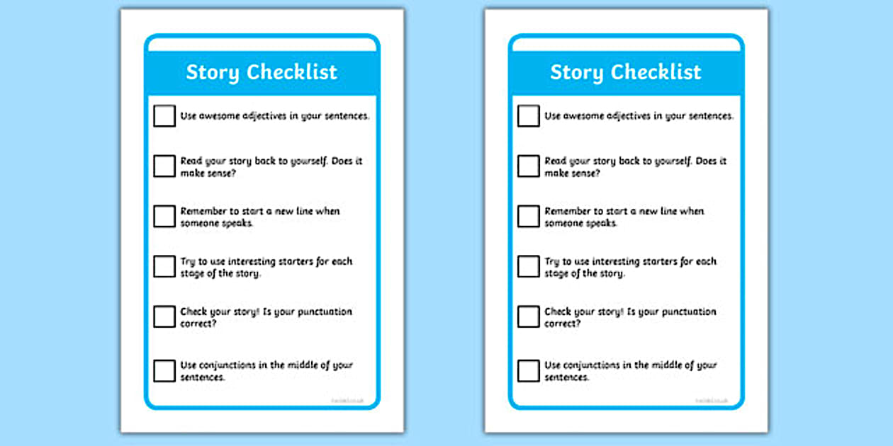 Editable IKEA Tolsby/Fiestad Story Writing Check List Prompt Frame
