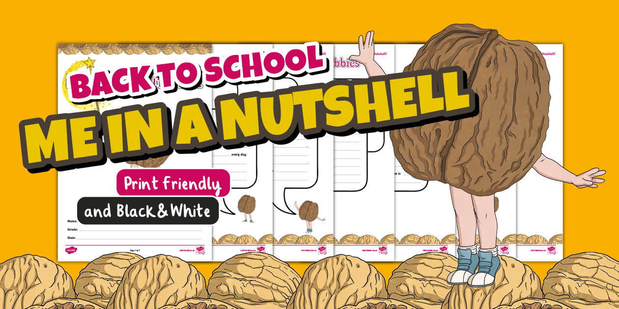 Intermediate Phase English - Term 1 - Me in a Nutshell - Activity Sheet