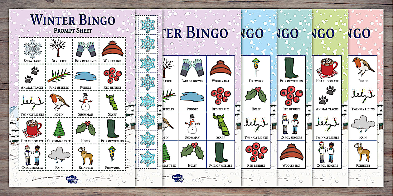 Winter Bingo Game Printable | Twinkl Party (teacher made)
