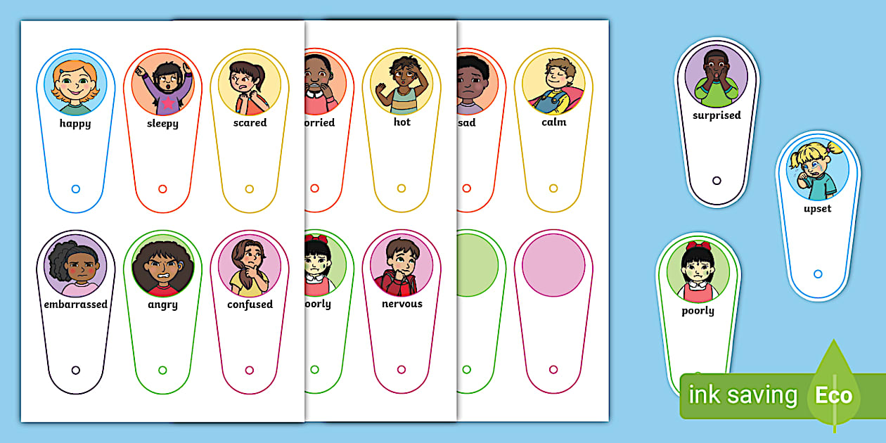 Editable Emotion Cards (teacher made) - Twinkl
