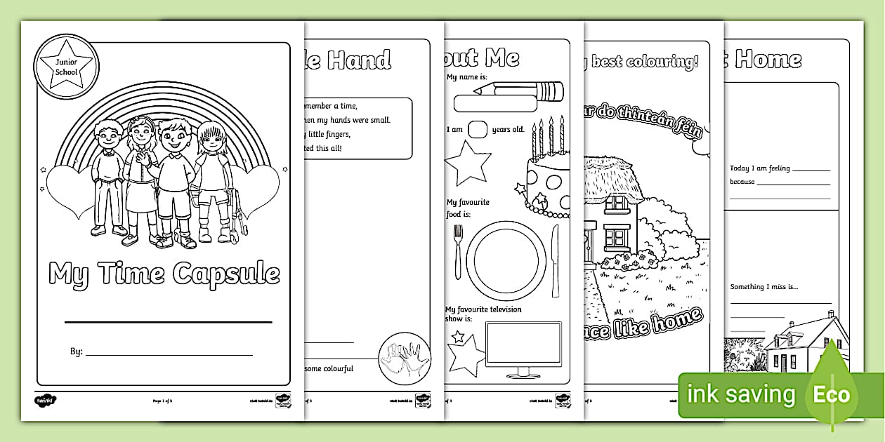Junior School Time Capsule Activity - Twinkl