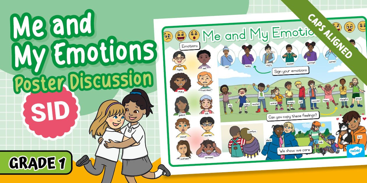 Grade 1 - Term 1 - Language - Me and My Emotions - Poster Discussion ...