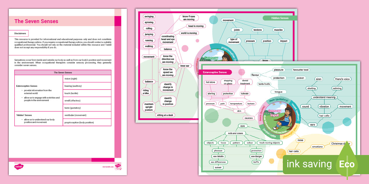 Identifying Sensory Needs: The Seven Senses Mind Map Identifying Sensory Needs: The Seven Senses Mind Map