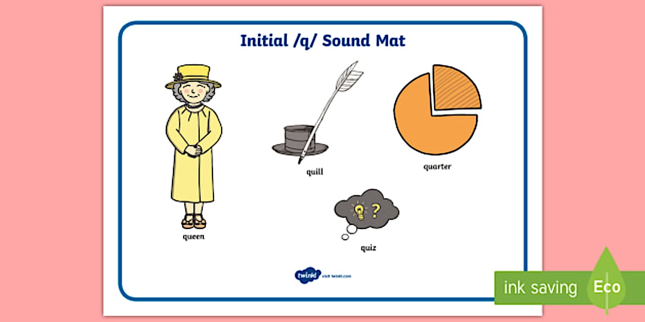 Initial Q Sound Modelling Dough Mats | Twinkl - Twinkl