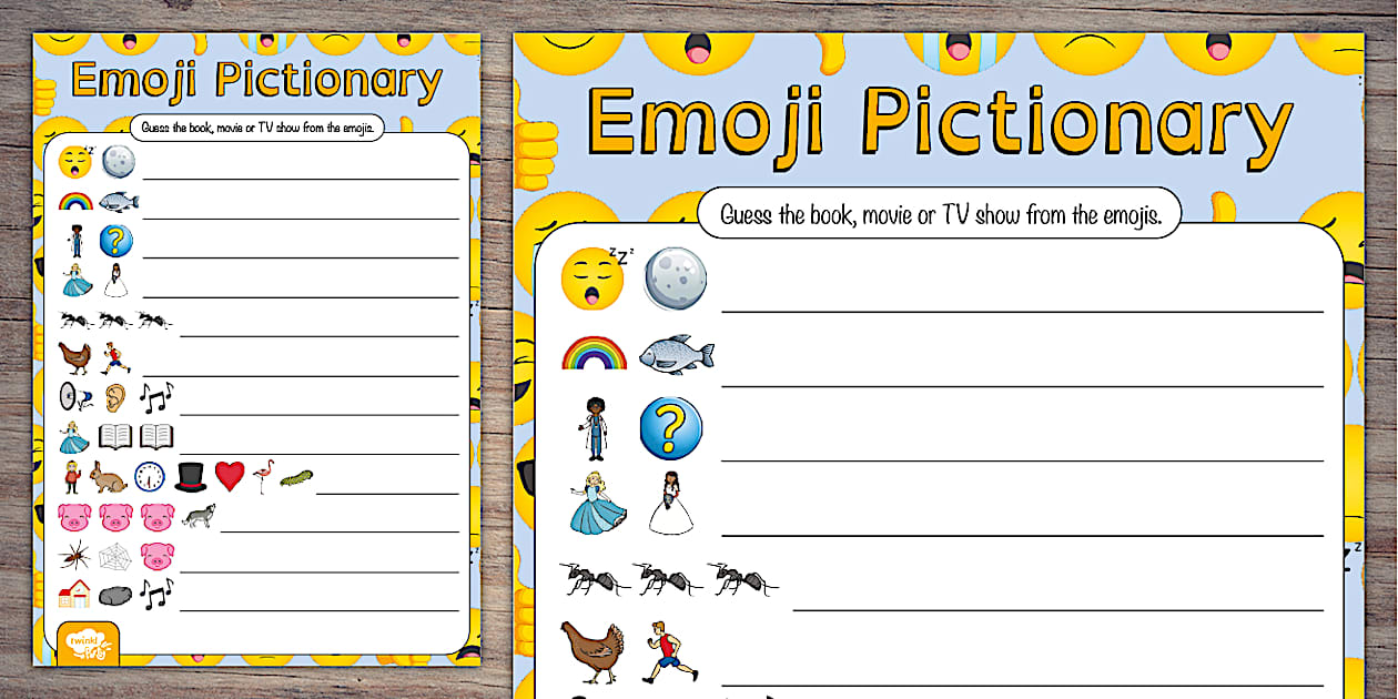 😊 Emoji Pictionary Game | Twinkl Party (teacher made)