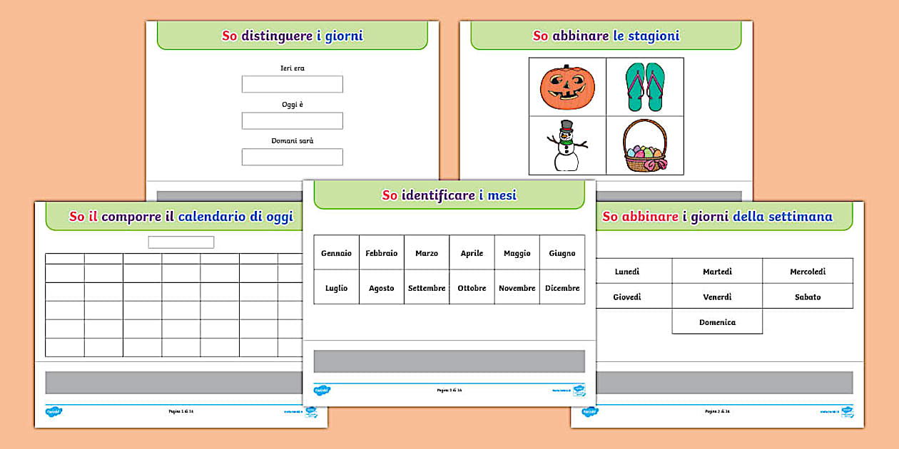 Attività Calendario BES (l'enseignant a fait) - Twinkl