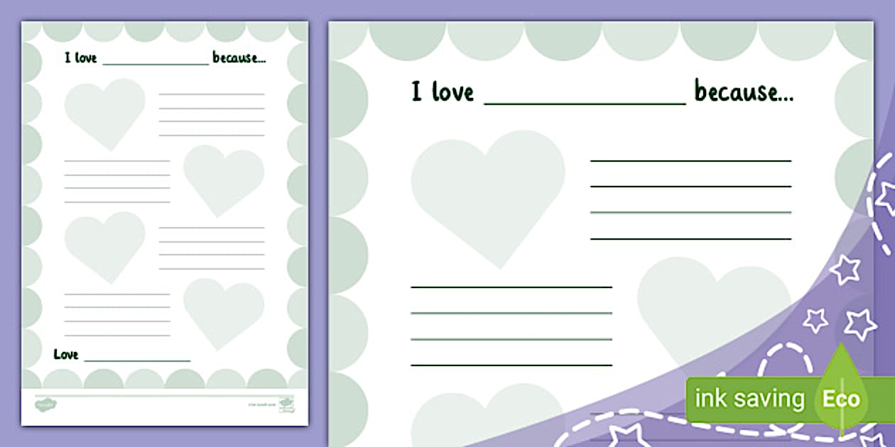 Love from Baby - I Love My Grandparents Because... - Twinkl