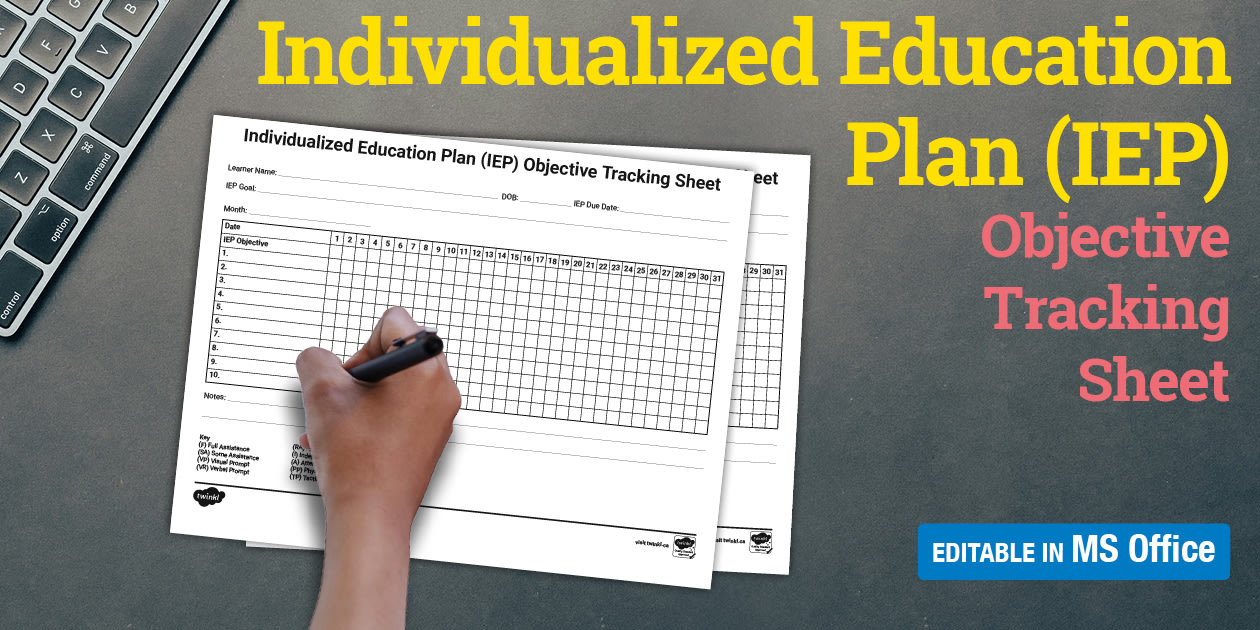 IEP Tracking Sheet for Learner Progress