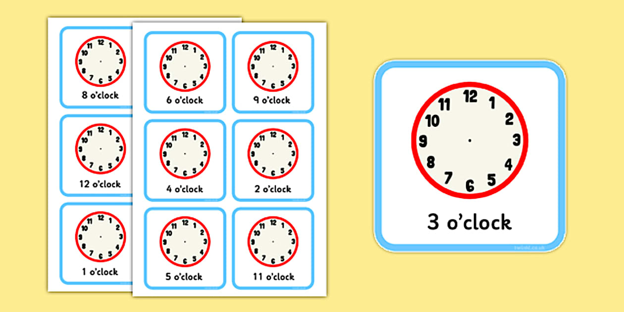 Write the Time O’clock Cards (teacher made) - Twinkl