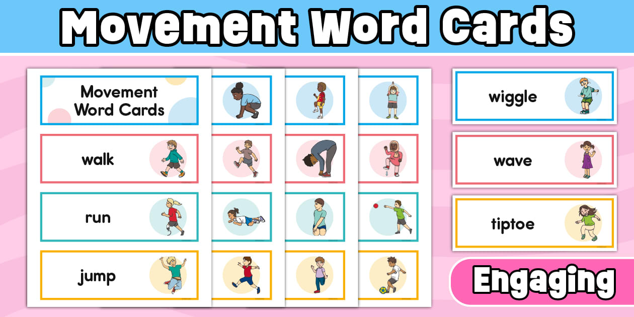 * NEW * Movement Word Cards